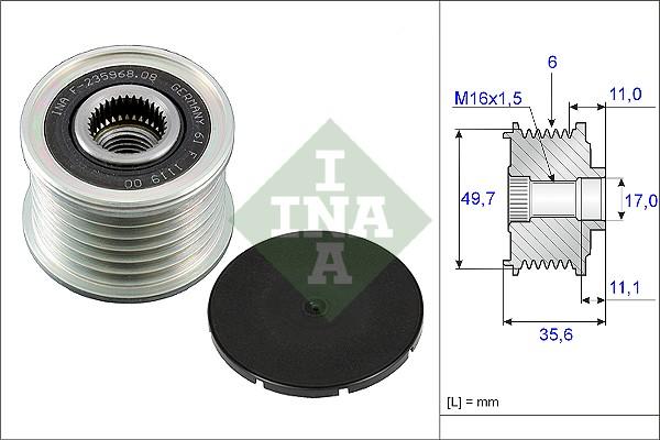 535 0086 10 INA ΤΡΟΧΑΛΙΑ ΔΥΝΑΜΟΥ MERCEDES C-CLASS, CLK, E-CLASS ...