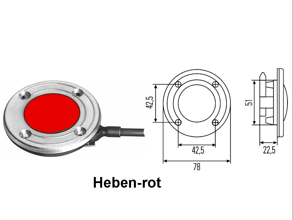 6EJ996067621 HELLA ΜΠΟΥΤΟΝ ΥΔΡΑΥΛΙΚΗΣ ΠΟΡΤΑΣ ΚΟΚΚΙΝΟ Schalter von Hella ...
