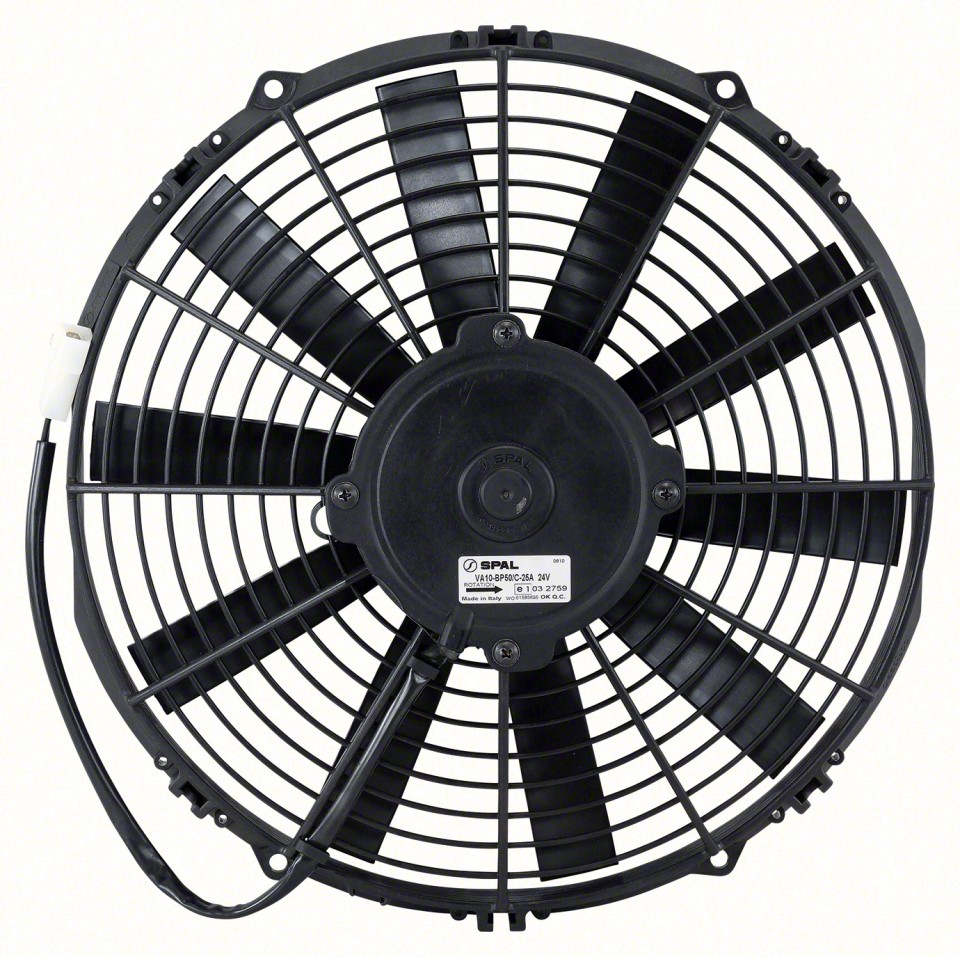 FAN,COND,SPAL 24V-305MM (12), PULLER , PREMIUM MOTOR