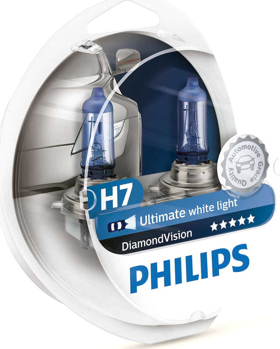 12972DVS2 PHILIPS ΛΑΜΠΑ Η7 12V 55W DIAMOND BLUE VISION ΣΕΤ PHILIPS H7 ...