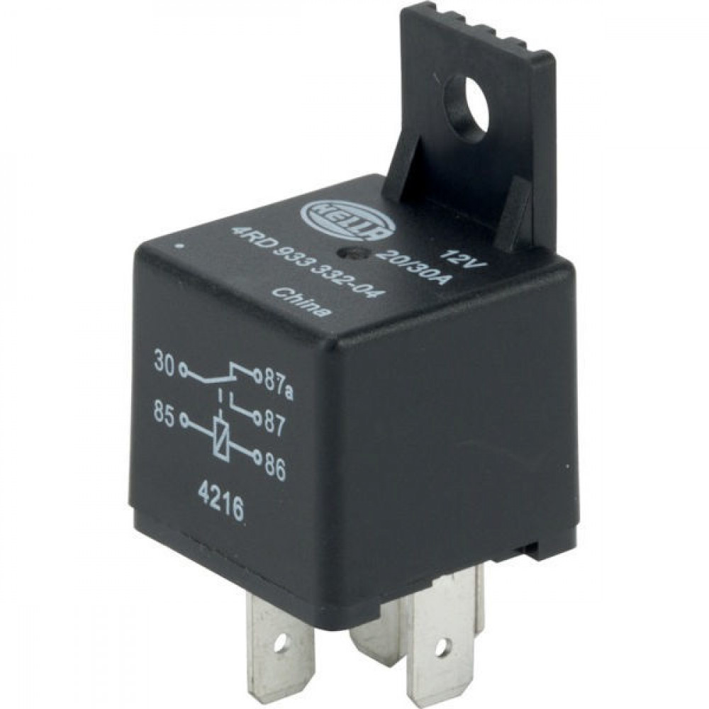 4RD933332041 HELLA ΡΕΛΕ 12V 20/30A 5 ΕΠΑΦΩΝ 87, 87A ΒΑΣΗ HELLA (*4RD ...